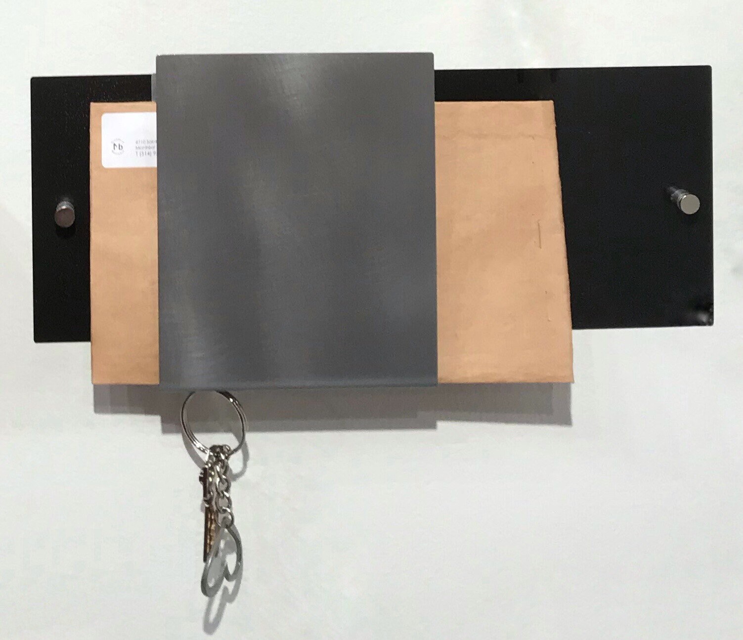 Large Organising Key Station in Brushed Steel for Keyhooks - Etsy Australia