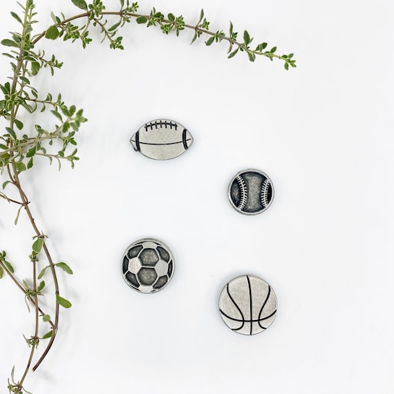 Sports Magnet Set Basketball Baseball Football Soccer | Etsy