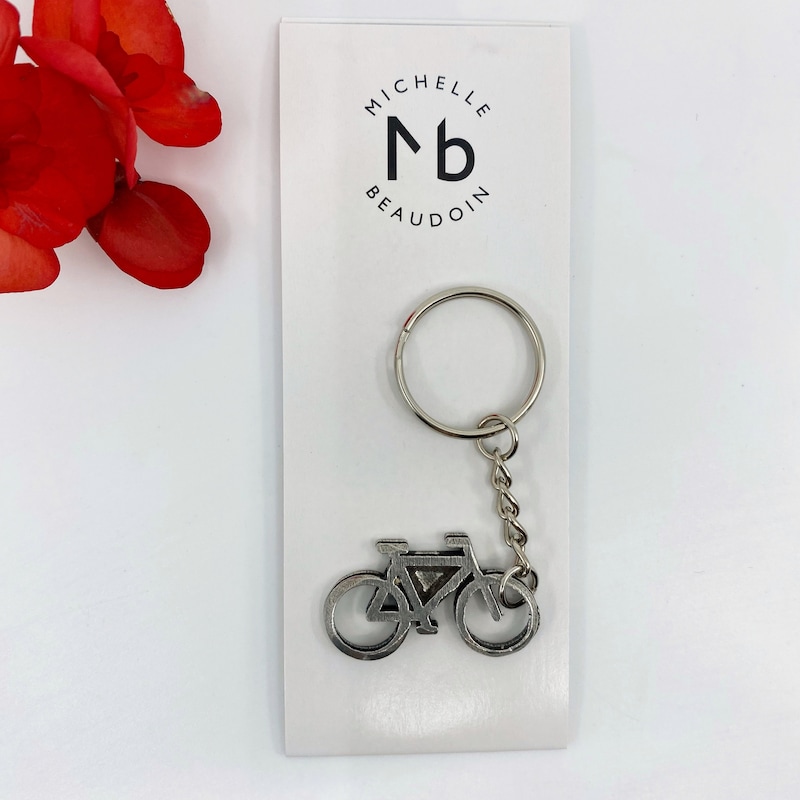 Bicycle Keychain - Etsy
