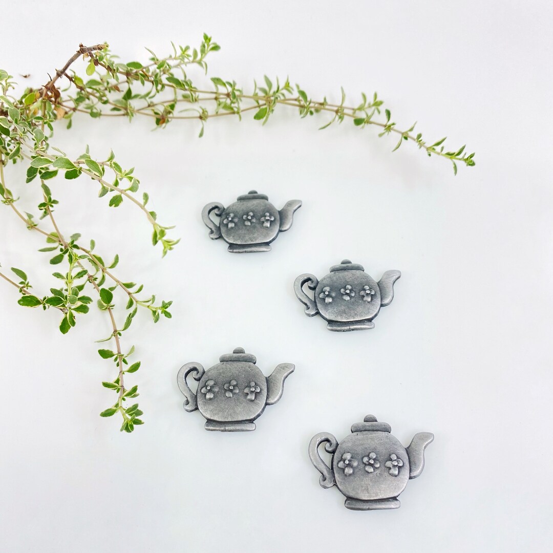Teapot Magnet - Fun Handmade Pewter Personalized Gift - Fridge Magnet ...