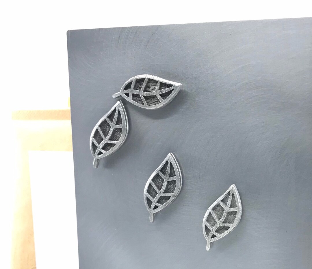Leaf Magnet - Handmade Metal Unit - for Fridges and Steel Surfaces ...
