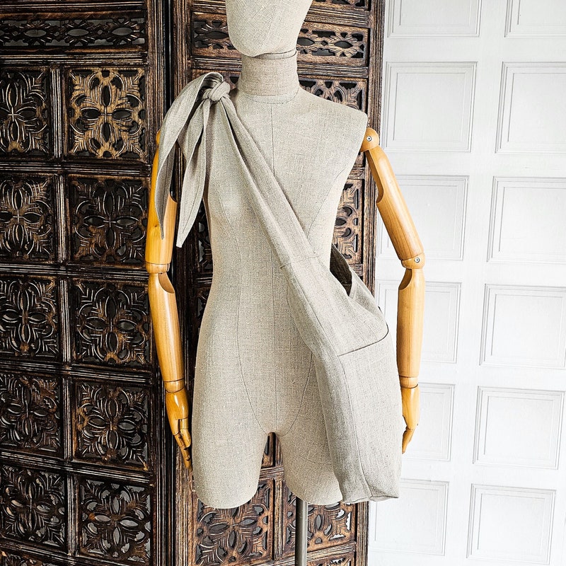 Linen Shoulder Bag - Etsy