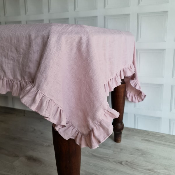 Ruffled Tablecloth - Etsy