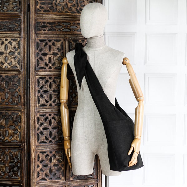 Linen Shoulder Bag - Etsy