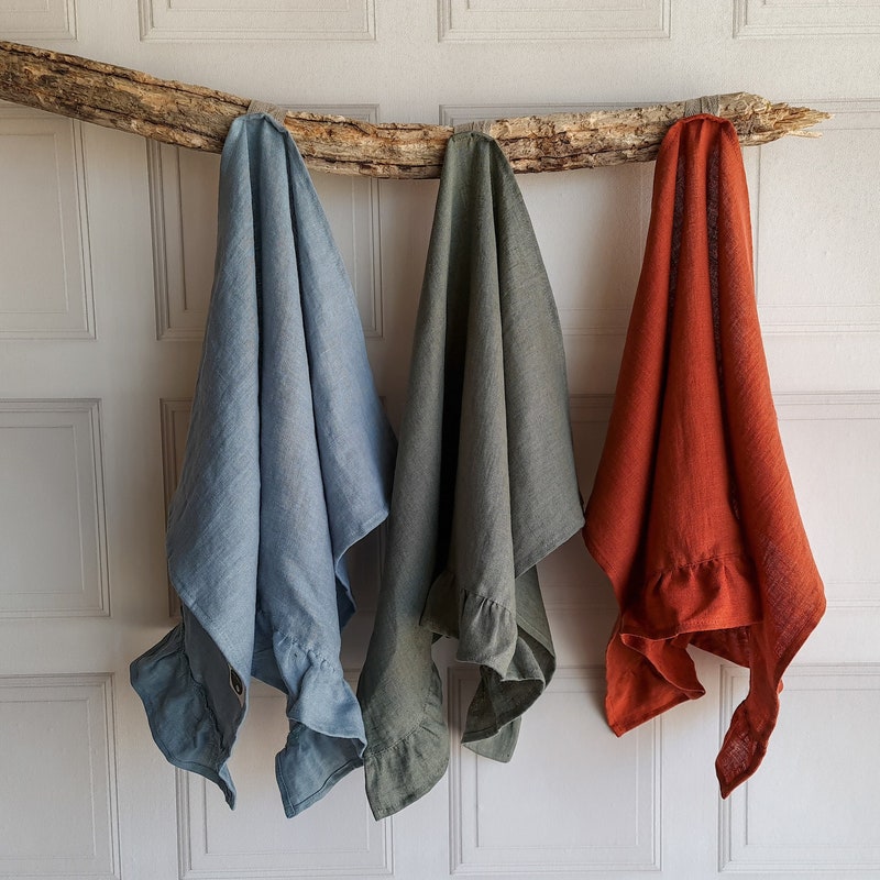 Ruffle Hand Towel - Etsy