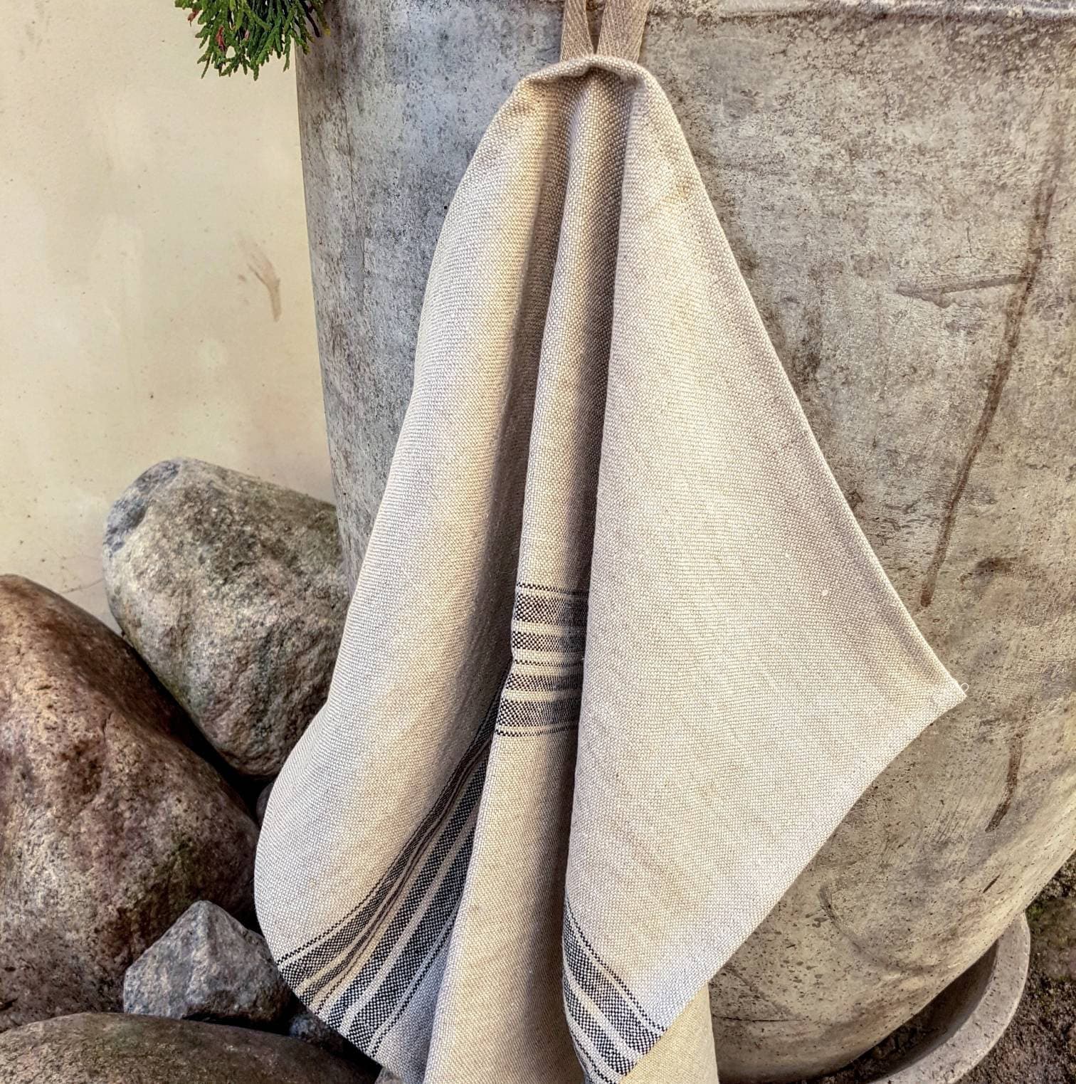 Linen Kitchen Towel Rough Linen Tea Towel Rough Linen Dining | Etsy