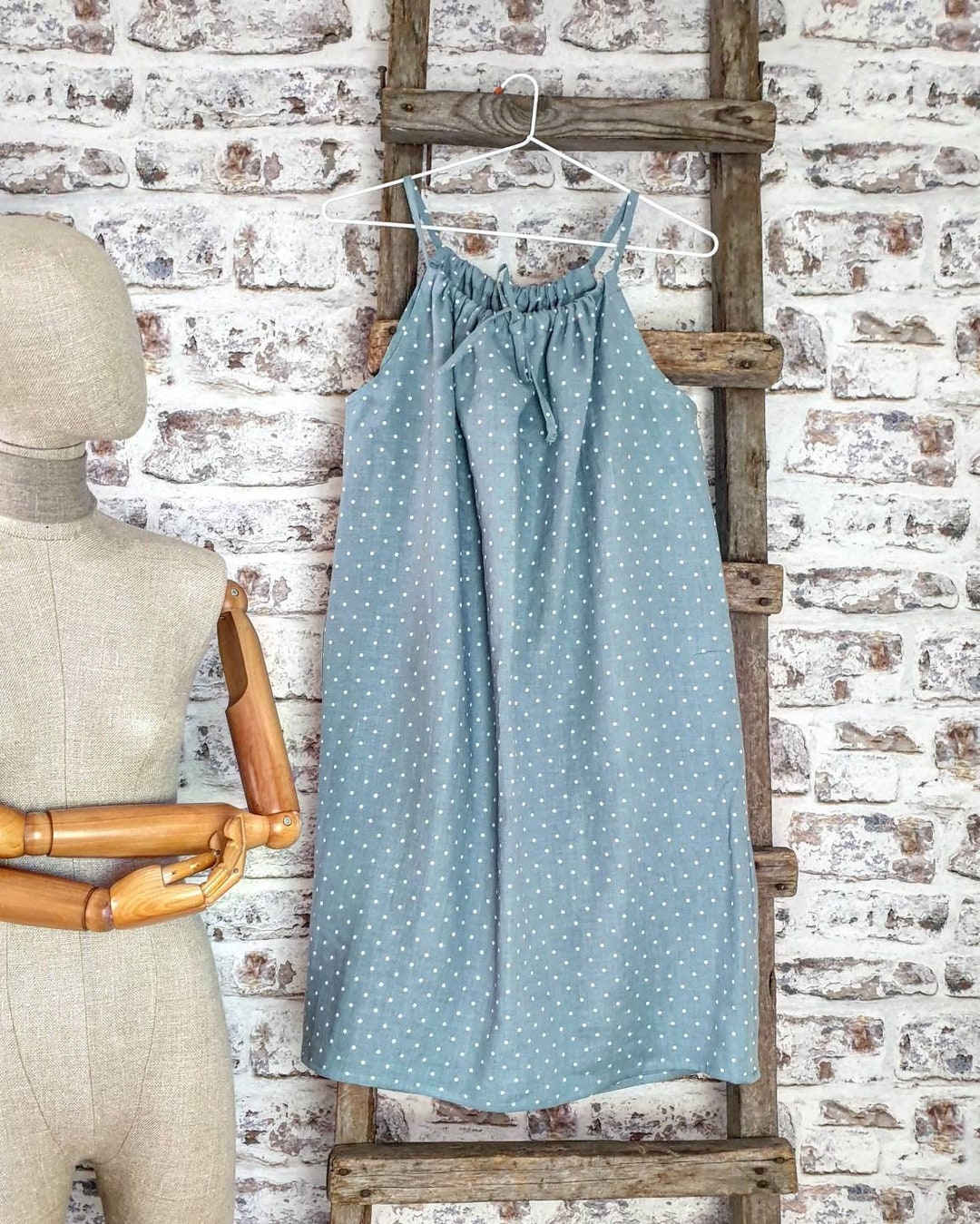Linen Nightgown, Natural Linen Nightwear, Stonewashed Linen Nightie ...