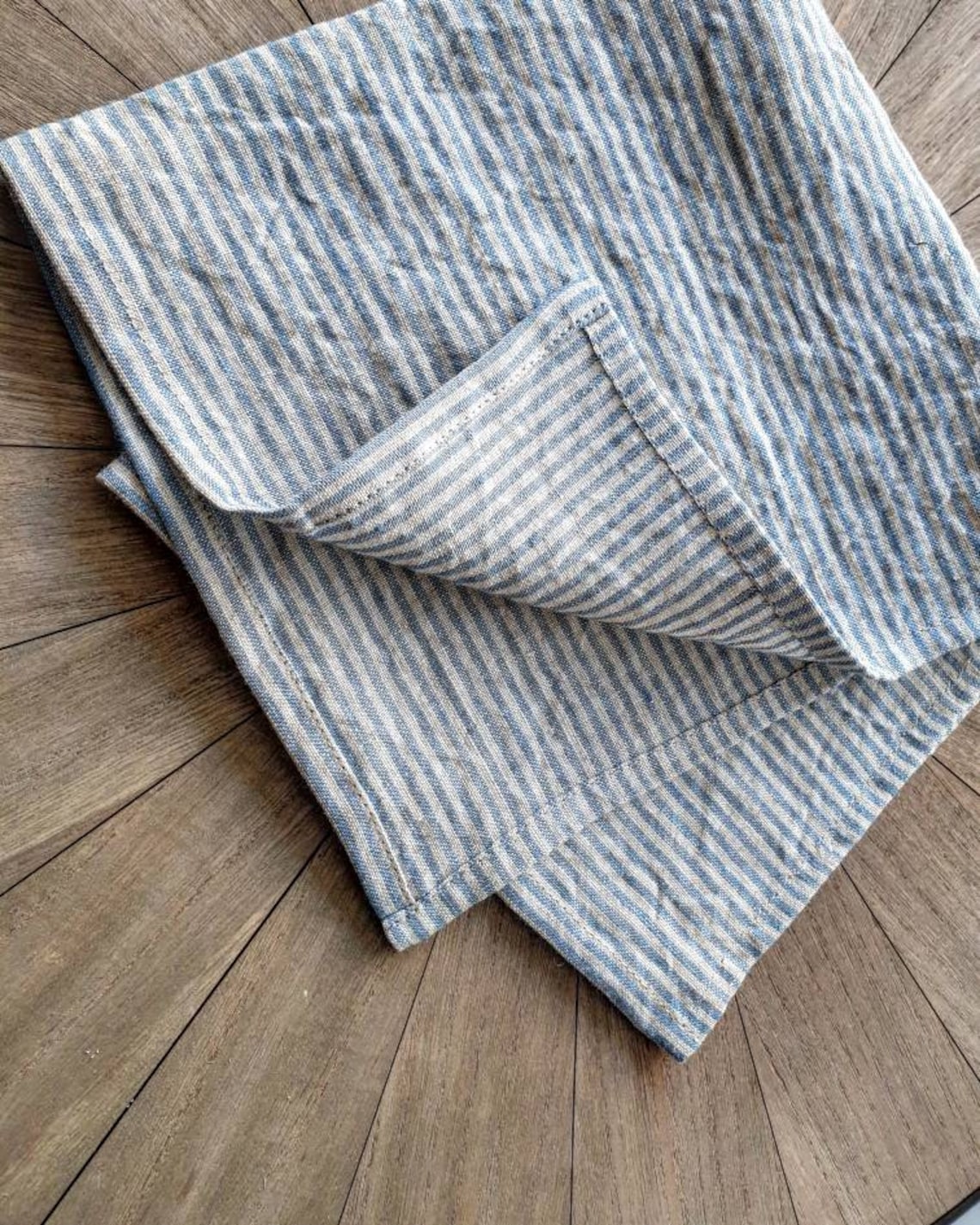 Washed Linen Handkerchief Soft Linen Pocket Square White | Etsy
