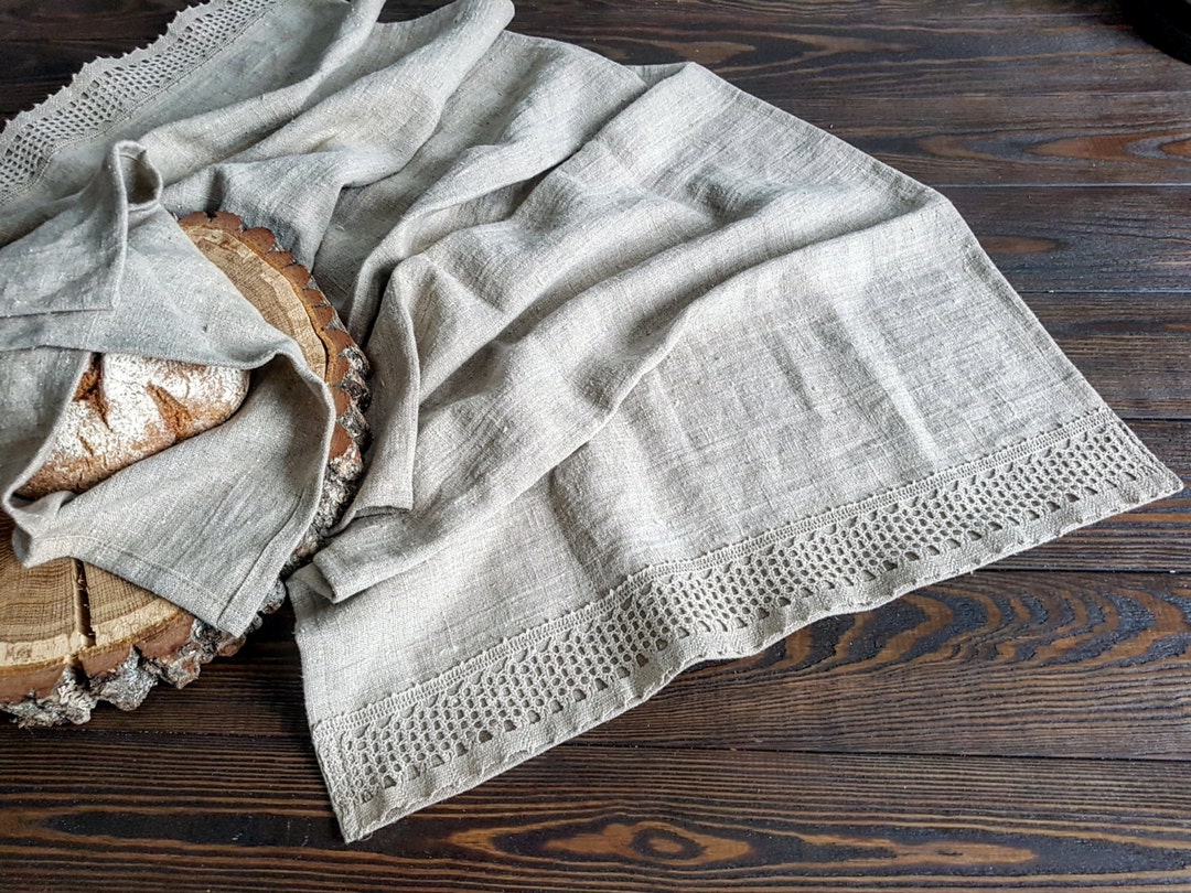 Rustic Linen Table Runner Vintage Linen Runner Stonewashed - Etsy