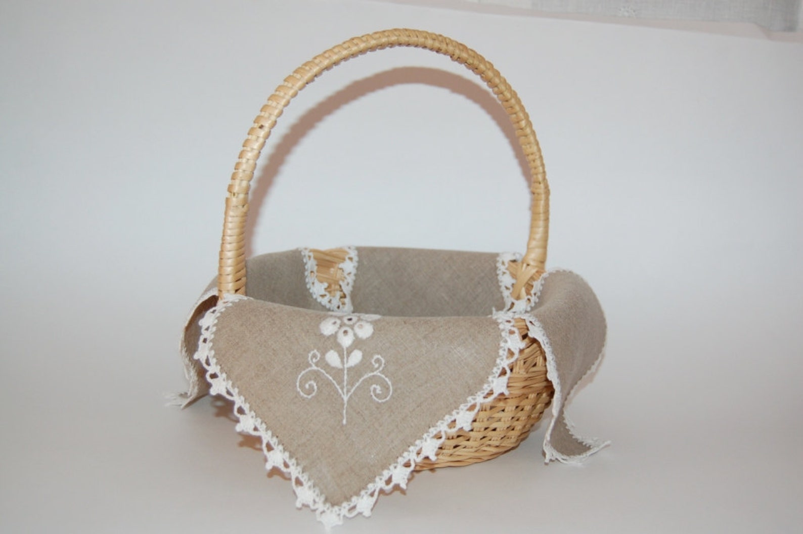 Handmade Linen Bread Keeper Bread Napkin Bowl Liner Basket - Etsy