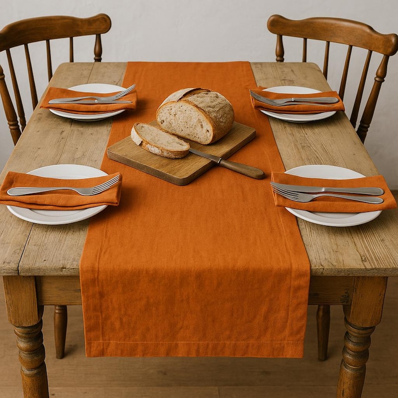 Linen Table Runner 200 - Etsy