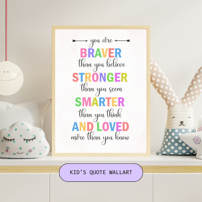 Winnie the Pooh Quote, You Are Braver Than You Believe, Inspirational ...