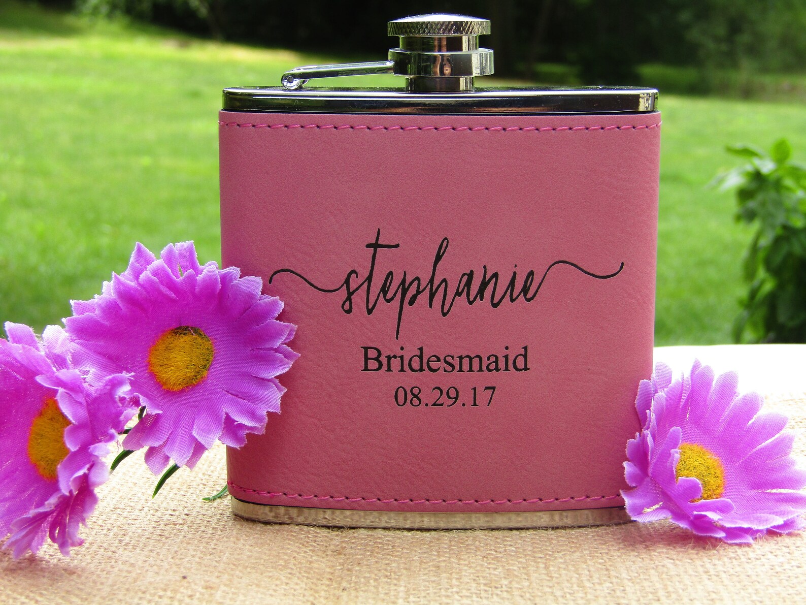 Bridesmaid Wedding Flask Custom Personalized Bridesmaid | Etsy