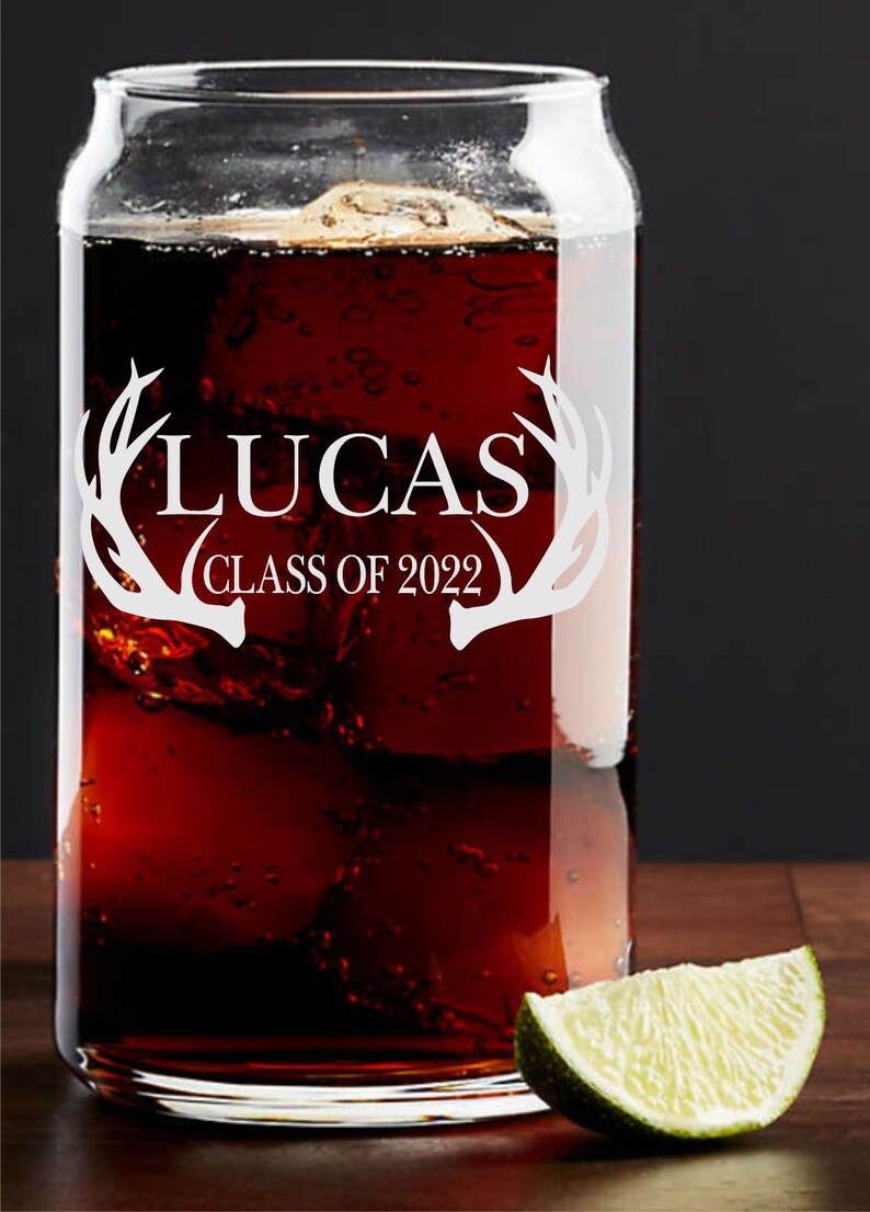 Custom Graduation Glass for Class of 2022 Engraved High | Etsy