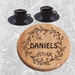 Wood Engraved Lazy Susan With Family Name , Engraved Personalized Turn ...