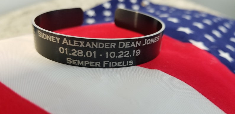 Sidney Alexander Dean Jones Memorial Military Wristband | Etsy