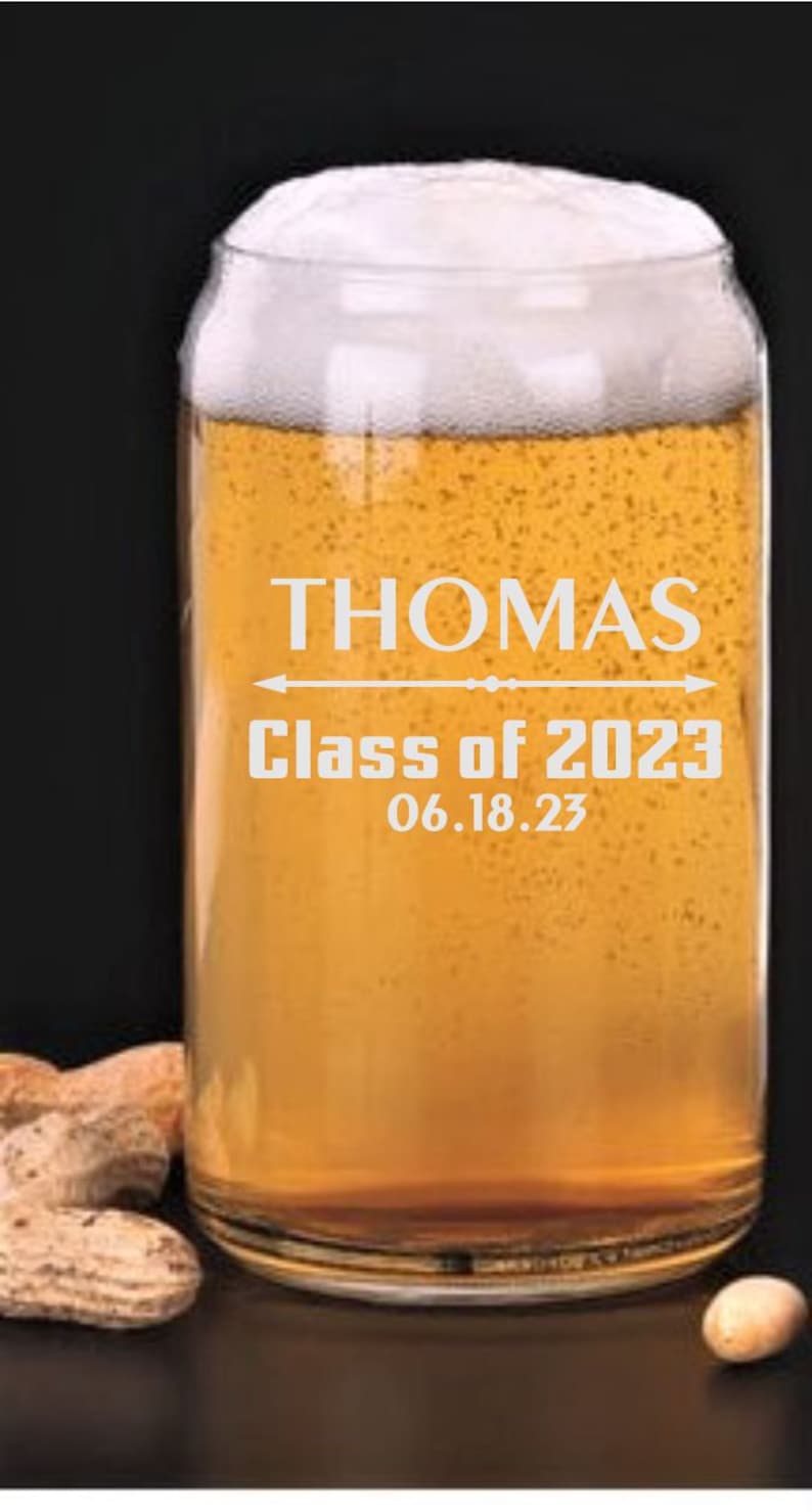 Custom Graduation Glass for Class of 2023 -, Engraved High School ...