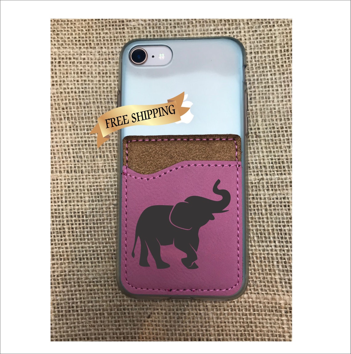 Custom Phone ID Holder Custom Engraved Stick on Wallet Cell | Etsy