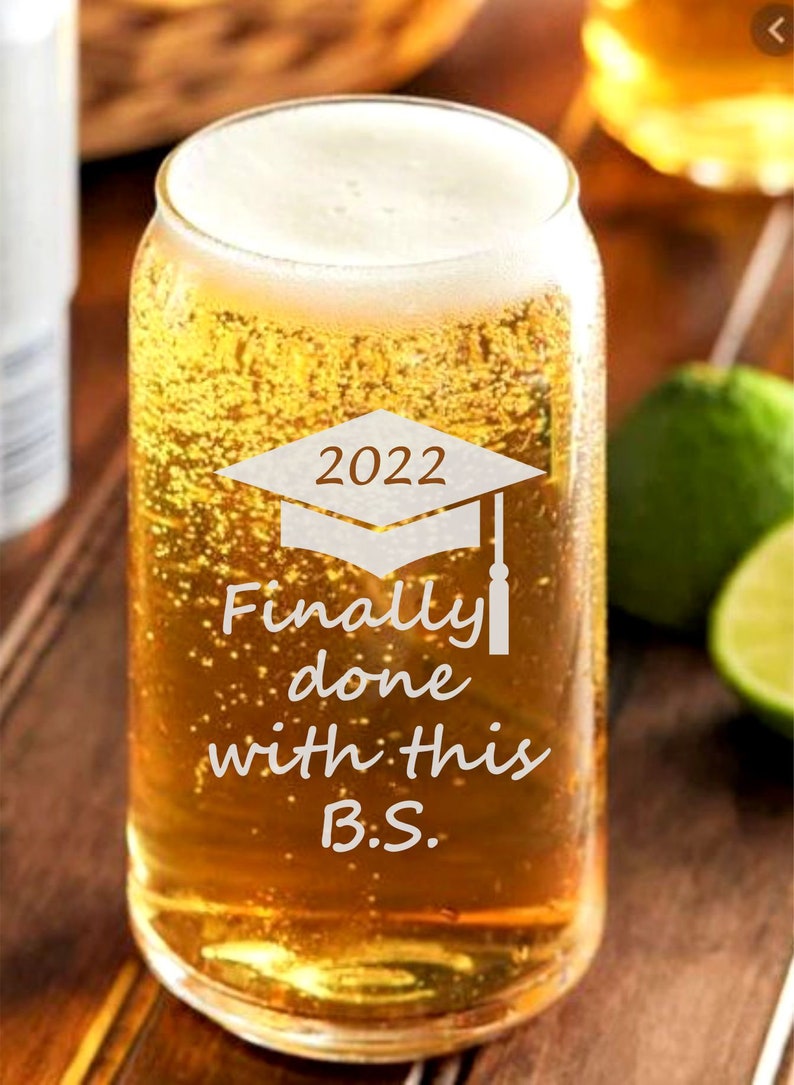 Custom Graduation Glass for Class of 2022 Engraved High | Etsy