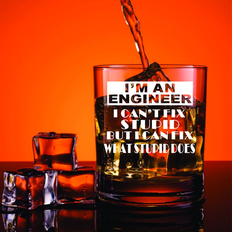 Engineer Whiskey Glass Personalized Engineer Glass Fun Gifts - Etsy UK