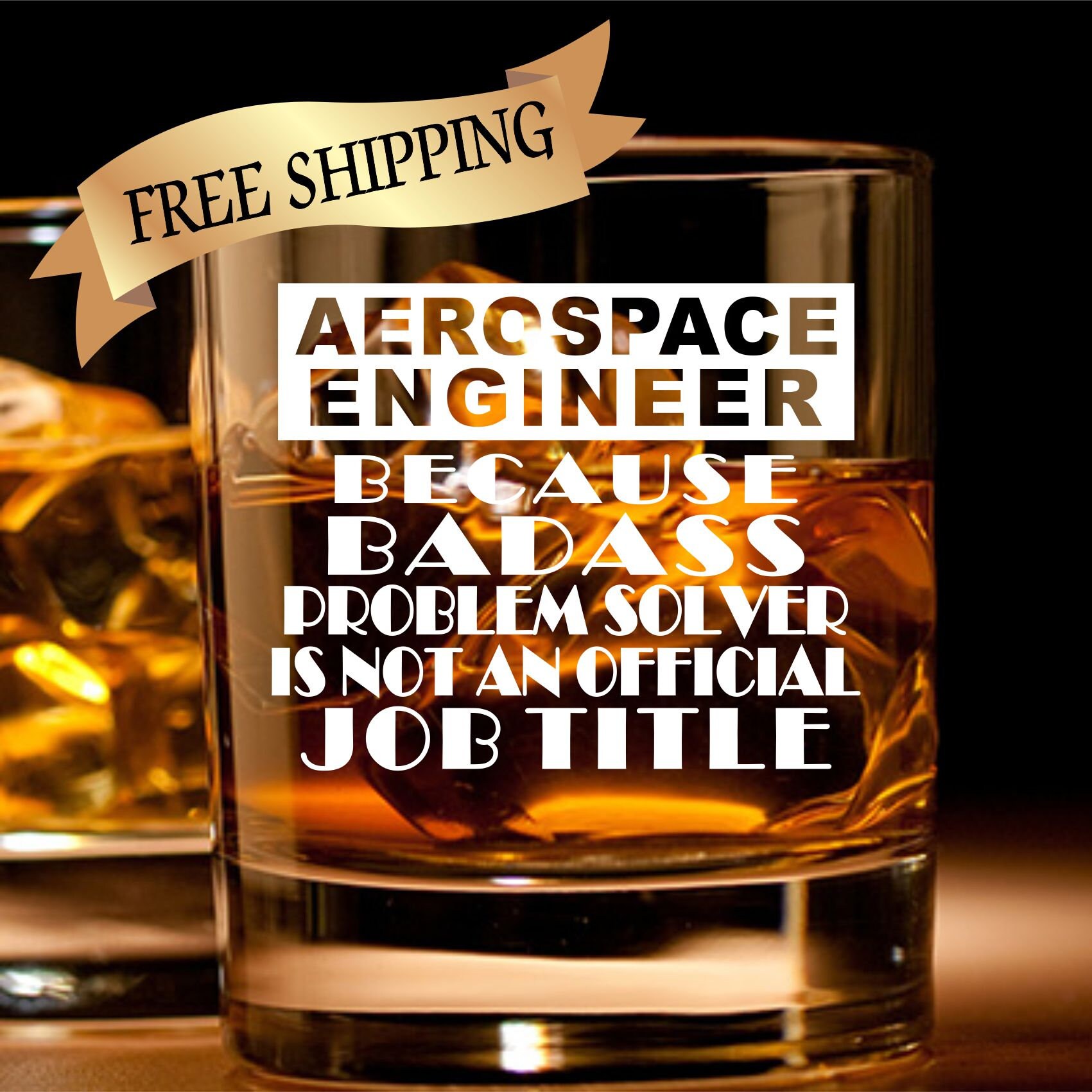 Engineer Whiskey Glass Personalized Engineer Glass Fun Gifts | Etsy