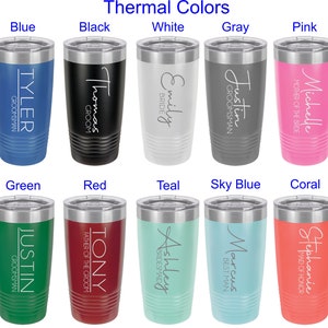 Bridesmaid Thermal Tumbler Gift, Maid of Honor Thermal Mug for Bachelor ...