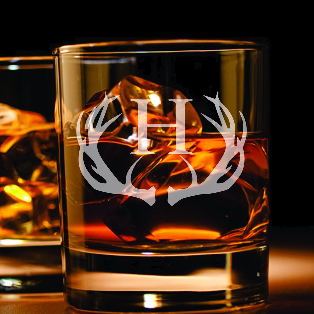 Monogrammed Whiskey Glass, Custom Personalized Bourbon and Scotch ...