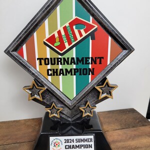 Large Cornhole Award Trophy Resin With Custom Imprinted Plate for ...