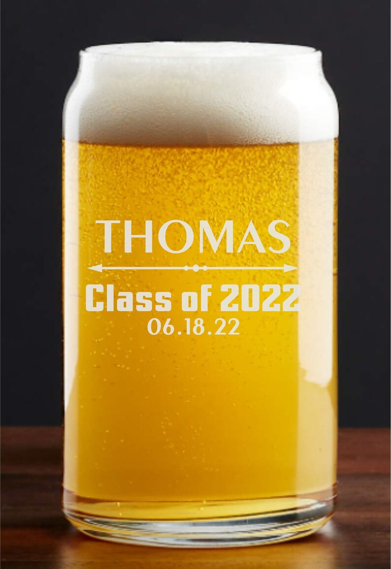 Custom Graduation Glass for Class of 2022 Engraved High | Etsy