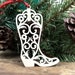 Western Boot Ornament for Christmas - Custom Cowgirl Christmas ...