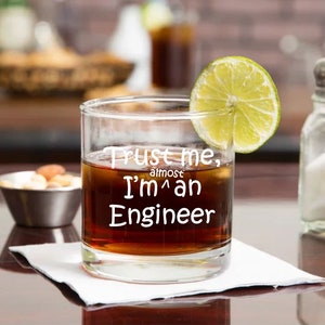 Engineer Whiskey Glass - Personalized Engineer Glass, Fun Gifts for ...