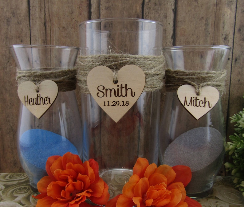 Sand Unity Ceremony Set Rustic , Wedding Unity Ceremony Set ...