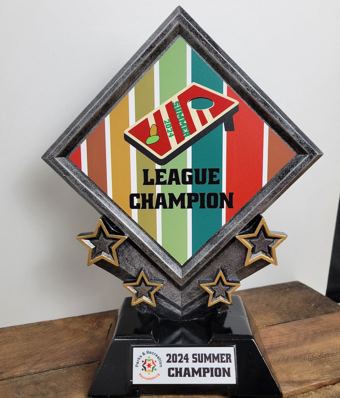 Large Cornhole Award Trophy Resin With Custom Imprinted Plate for ...