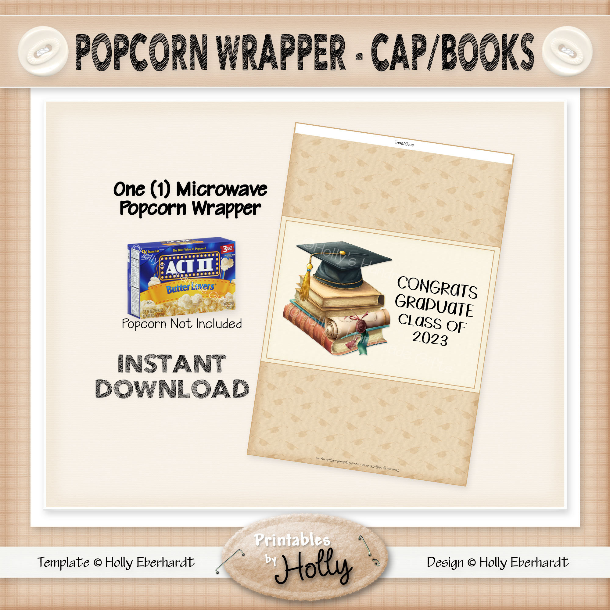 Microwave Popcorn Wrappers Printable