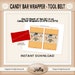 Candy Bar Wrapper - TOOL BELT - Father's Day - Instant Download ...