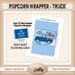 Microwave Popcorn Wrapper - POP - Birthday - Father's Day - Instant ...