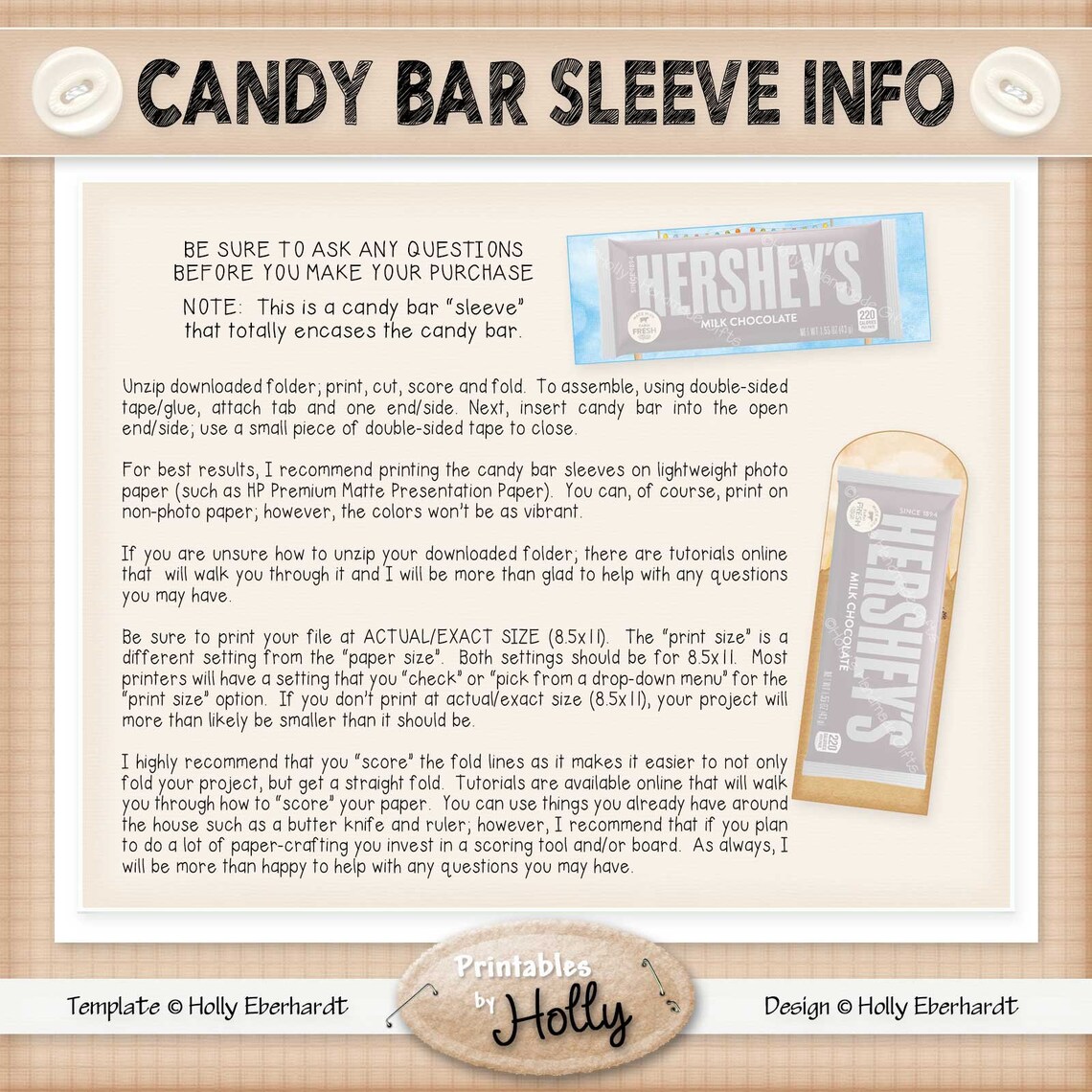 Candy Bar Sleeve Ruler Teacher Instant Download - Etsy