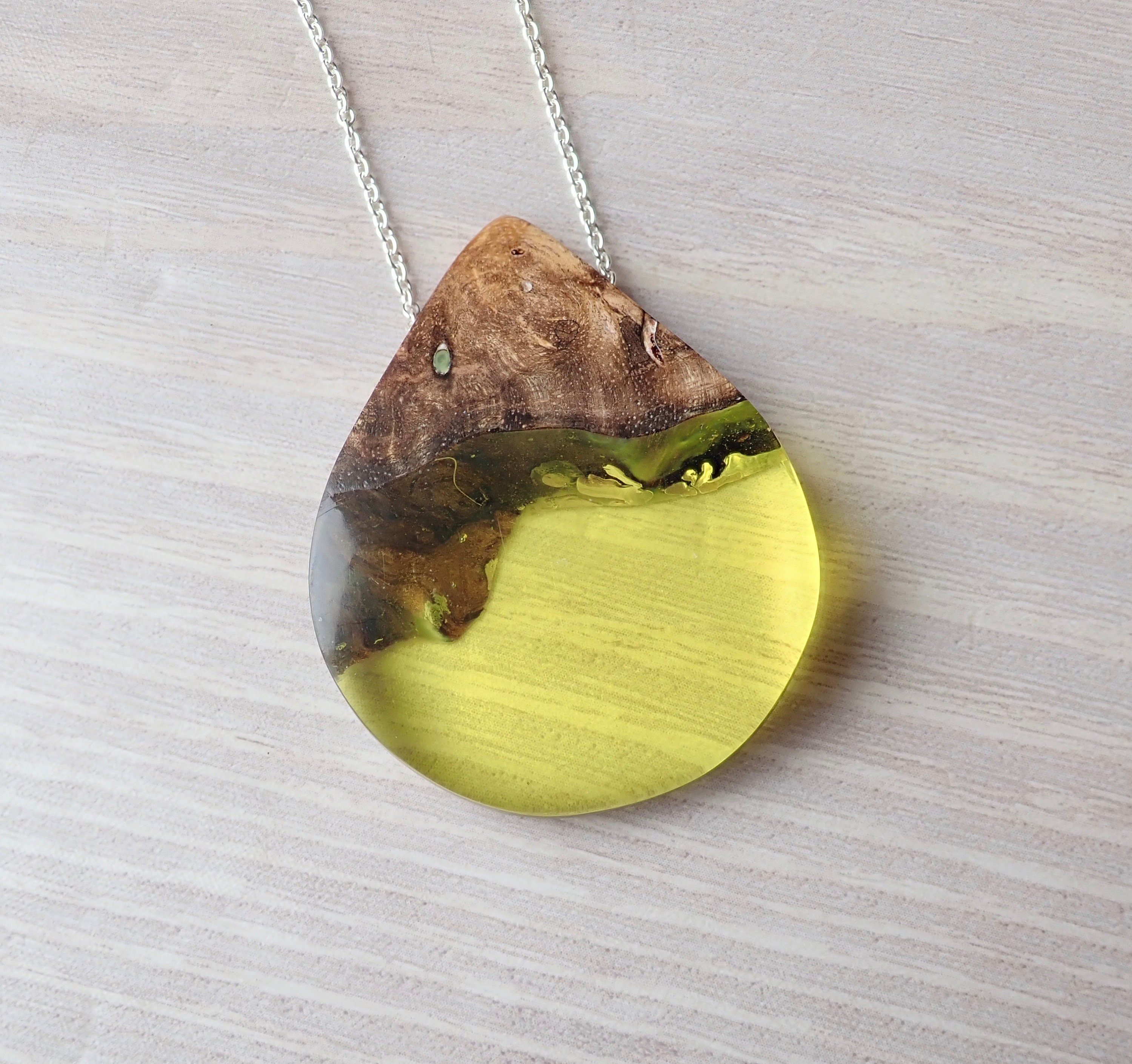 Mango Wood and Yellow Resin