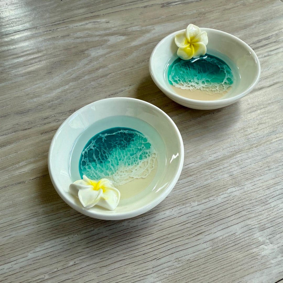 Ring Dish With Plumeria - Etsy