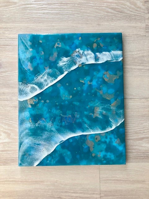 16x20 Resin Wave Art