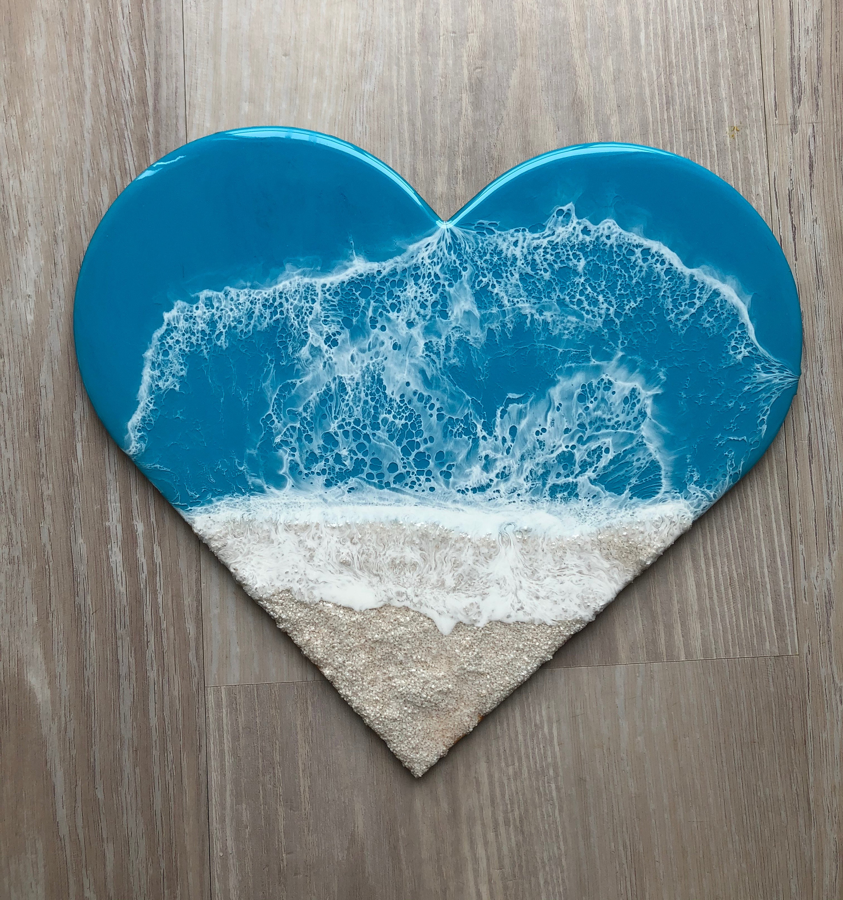 12 Resin Heart Wall Art