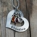 Grandma Open Heart Necklace Personalized Stainless Heart - Etsy