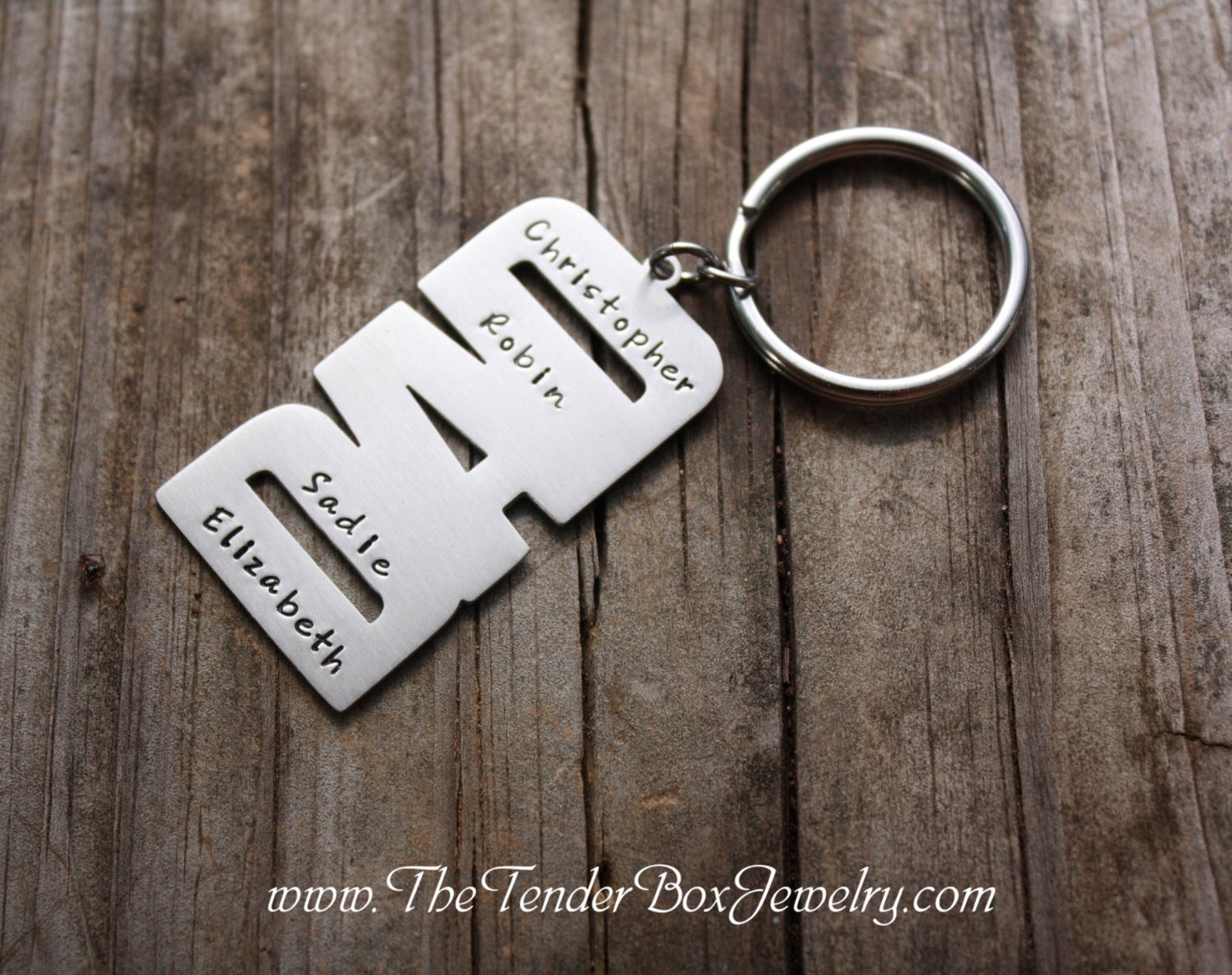 DAD Personalized Keyring Father Gift With the Kids Names Dad Gift Dad ...