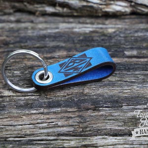 Leather Key Ring Custom Personalized Leather Key Chain Custom Leather ...