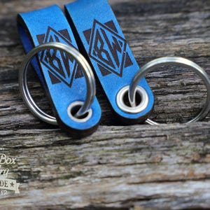 Leather Key Ring Custom Personalized Leather Key Chain Custom Leather ...