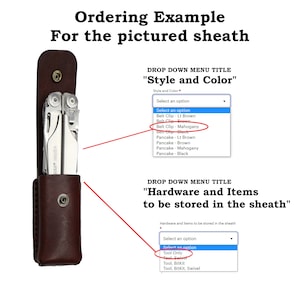 Sheath for Leatherman Wave Plus Space for Bit Kit and Bit Extension ...