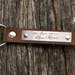 Custom Handwriting Engraved Personalized Leather Key Fob - Etsy