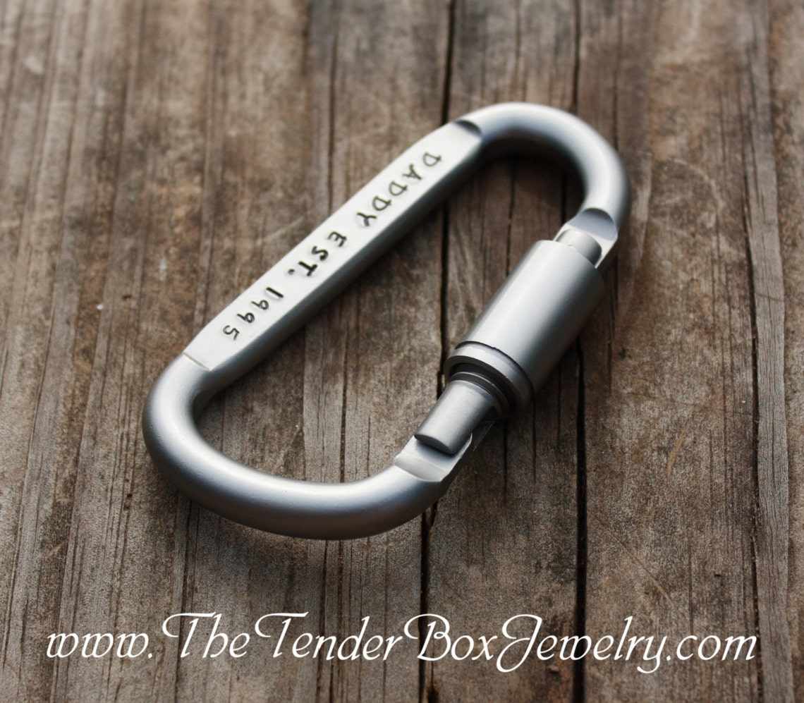 Personalized Carabiner Fathers Gift Groomsman Gift Wedding | Etsy