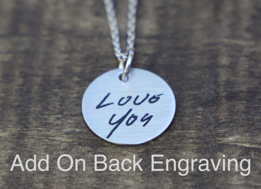 Add on Back Engraving for the Tender Box Jewelry Items Engraved Back ...