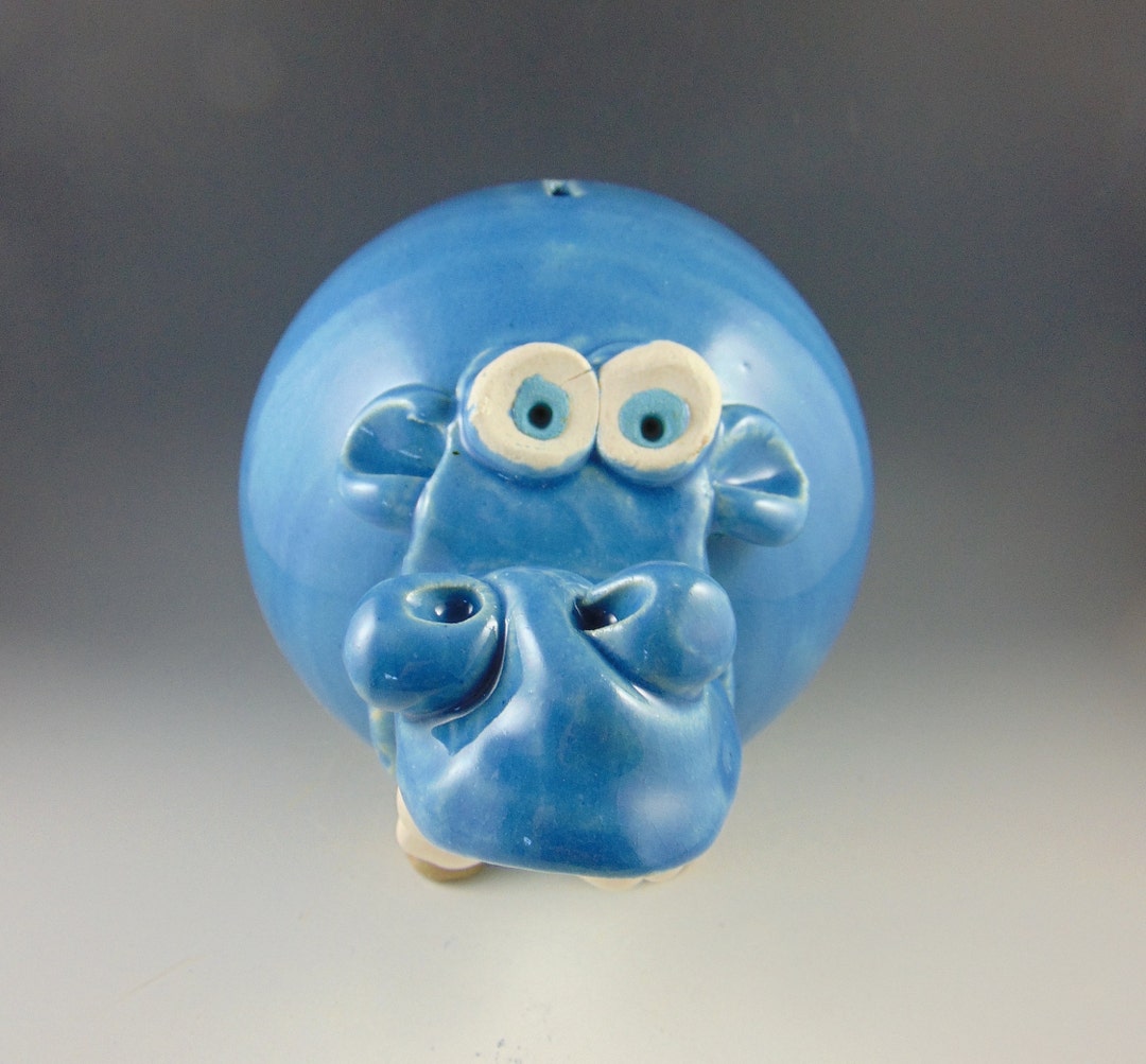 Beautiful Light Blue Hippo piggy Bank - Etsy